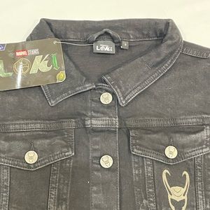 Marvel | Jackets & Coats | Marvel Loki Jean Jacket For Kids Size Small ...